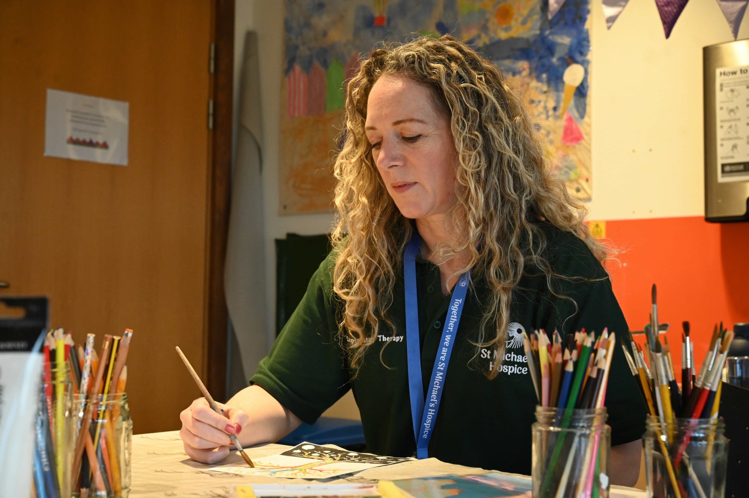 "I love exploring art therapy with patients at St Michael's - St ...
