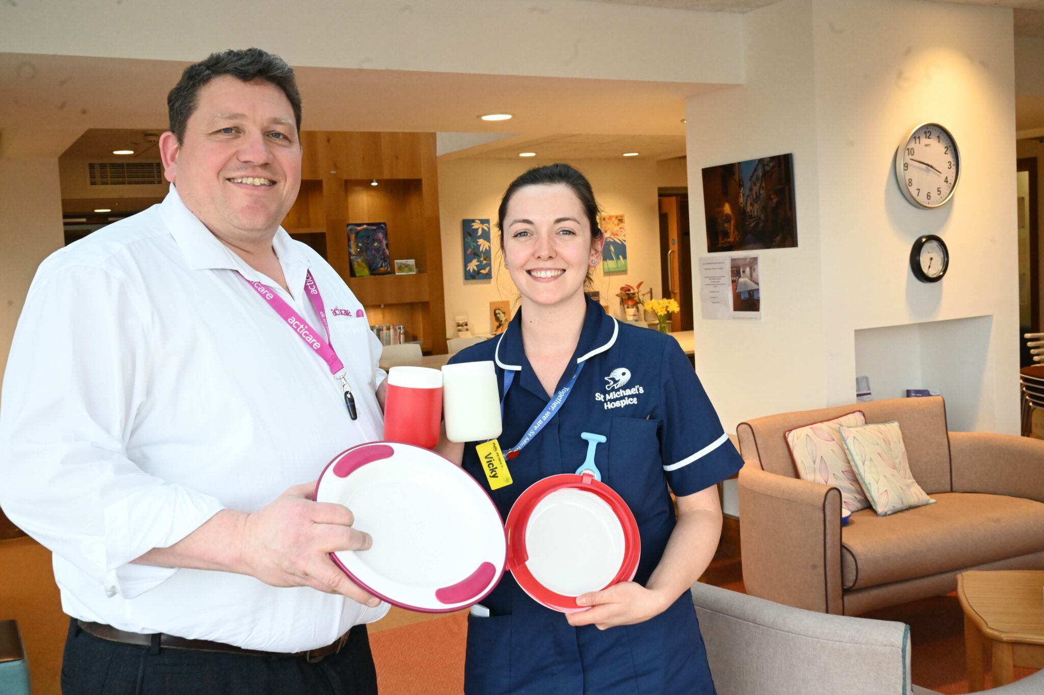 Generous donation to St Michael's from Acticare - St Michaels Hospice